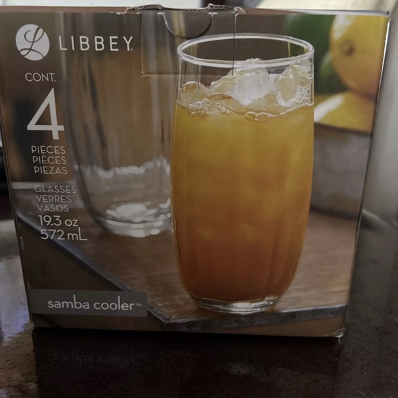 Libbey | Dining | Libbey Samba Cooler Glass Tumblers 93 Oz Vertical ...